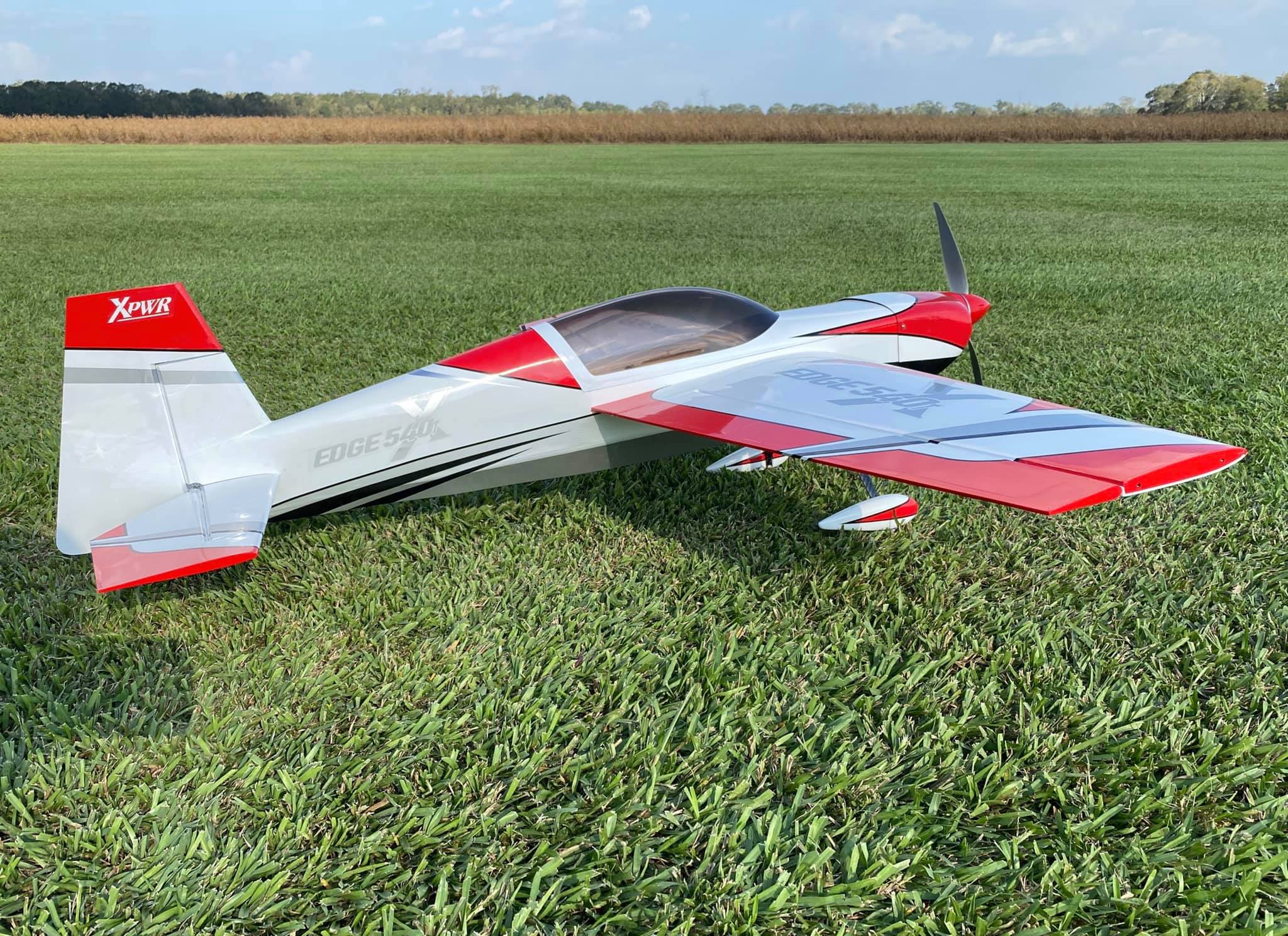 48" Edge 540T V2 Decal Sheet- White/Red – Extreme Flight
