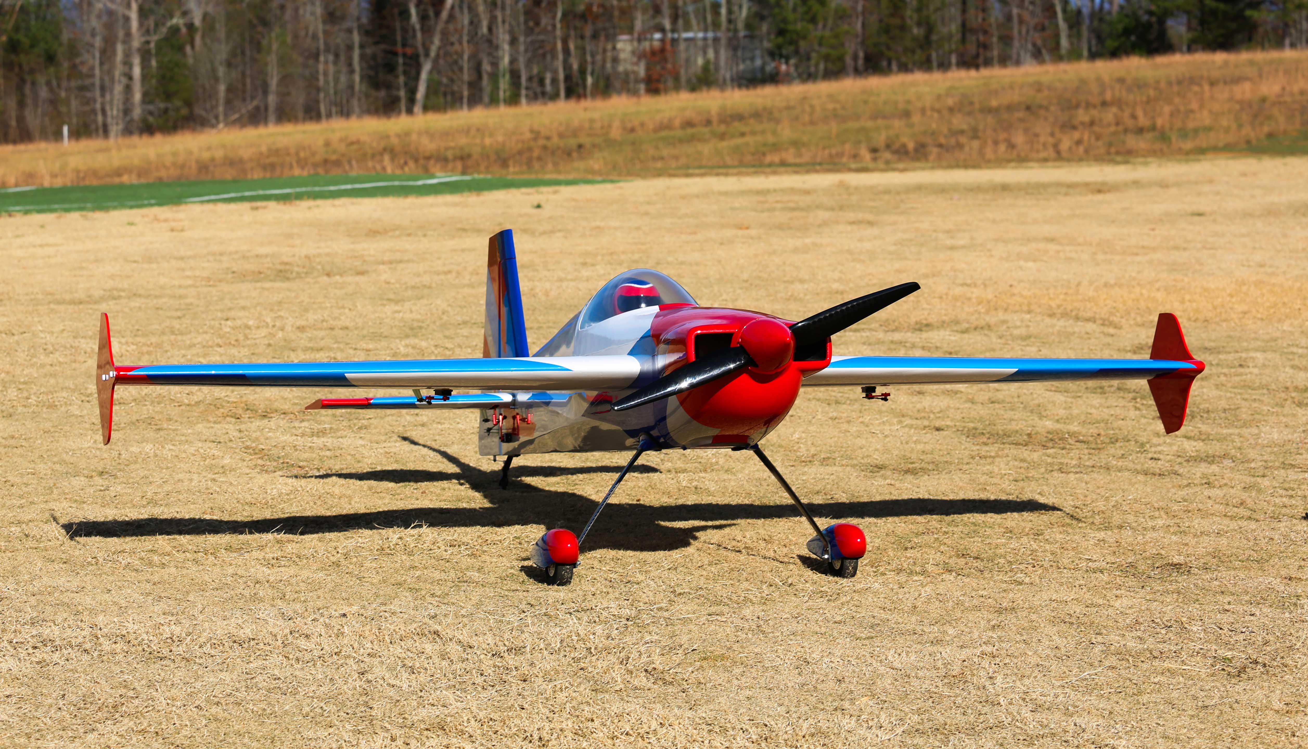 EF - 85" Laser - White/Red/Blue/Silver – Extreme Flight