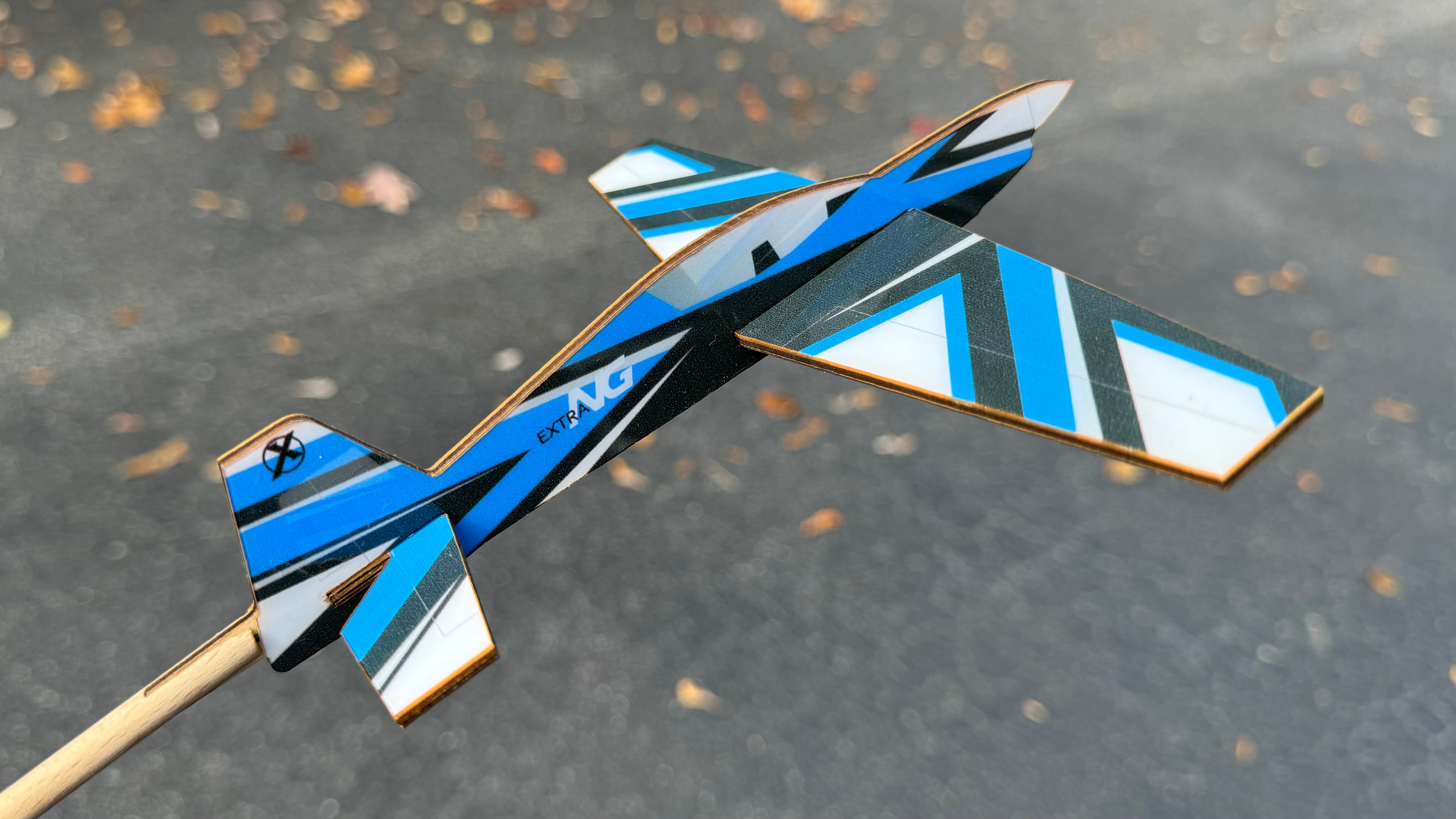 Extreme Flight Stick Plane - Extra NG Sky Blue/Black/White