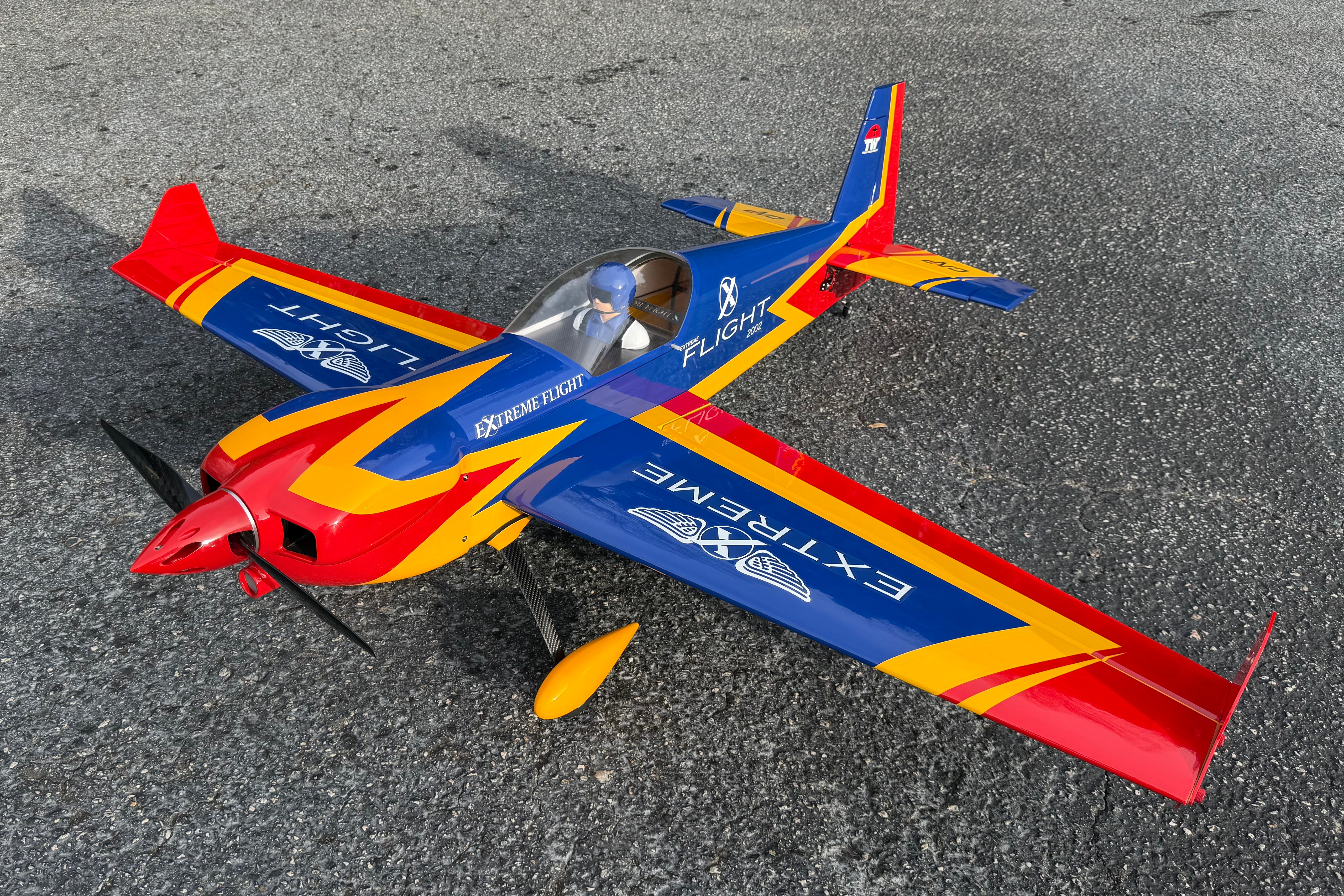 EF - 67" Cap 580 - Blue/Yellow - RxR – Extreme Flight