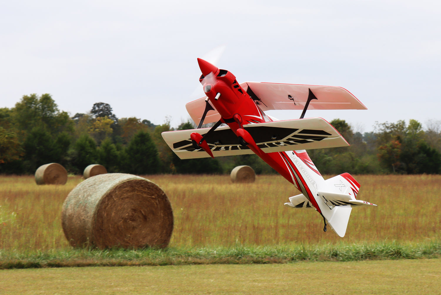 EF - 70CC Peregrine Biplane - Red/White – Extreme Flight