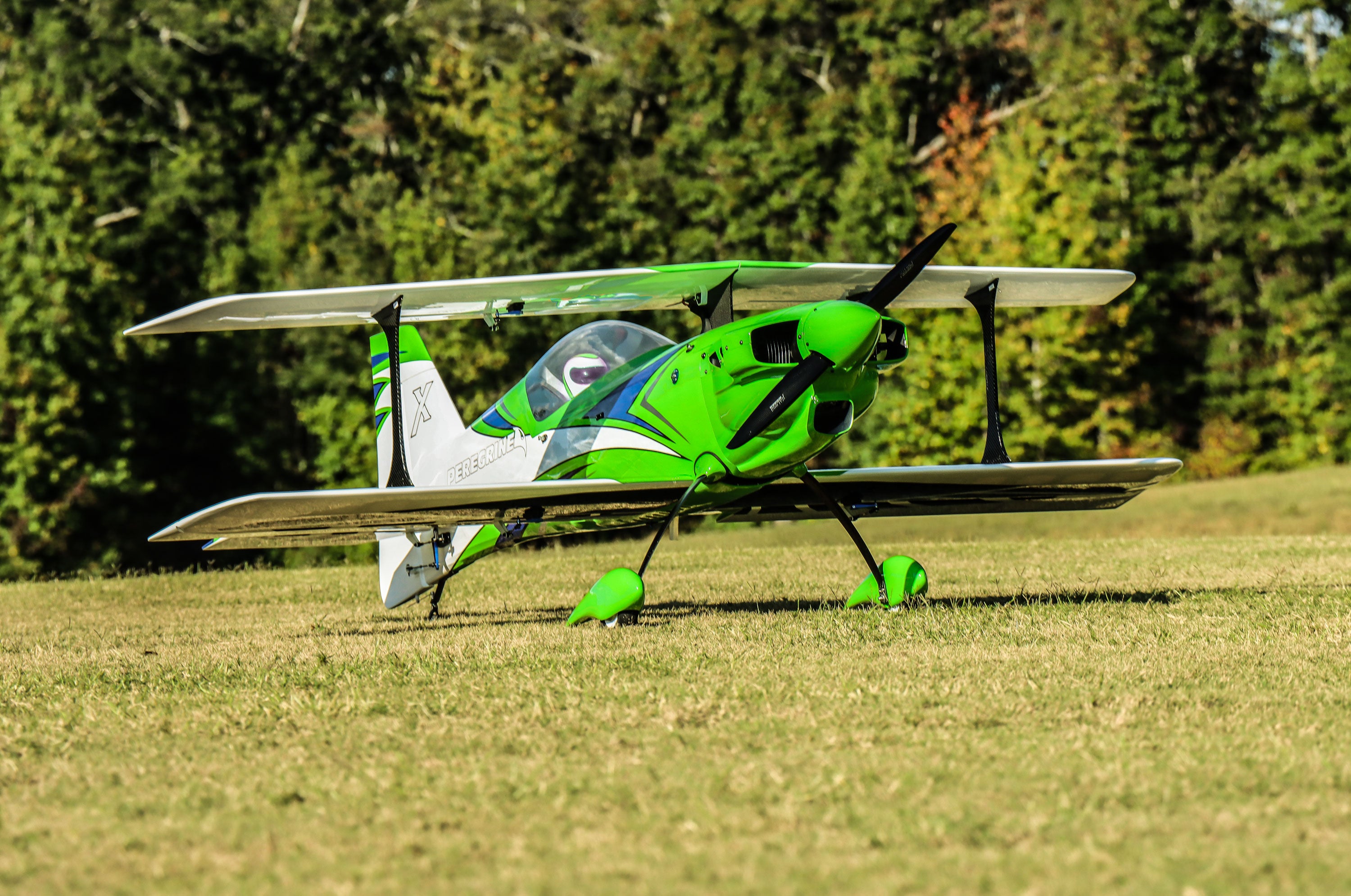 EF - 70CC Peregrine Biplane - Green/White – Extreme Flight