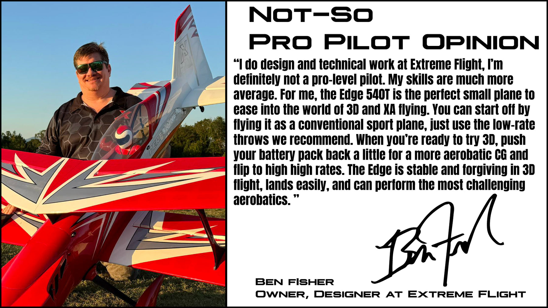 EF - 60" Edge 540T CNC - Blue/Yellow - ARF – Extreme Flight