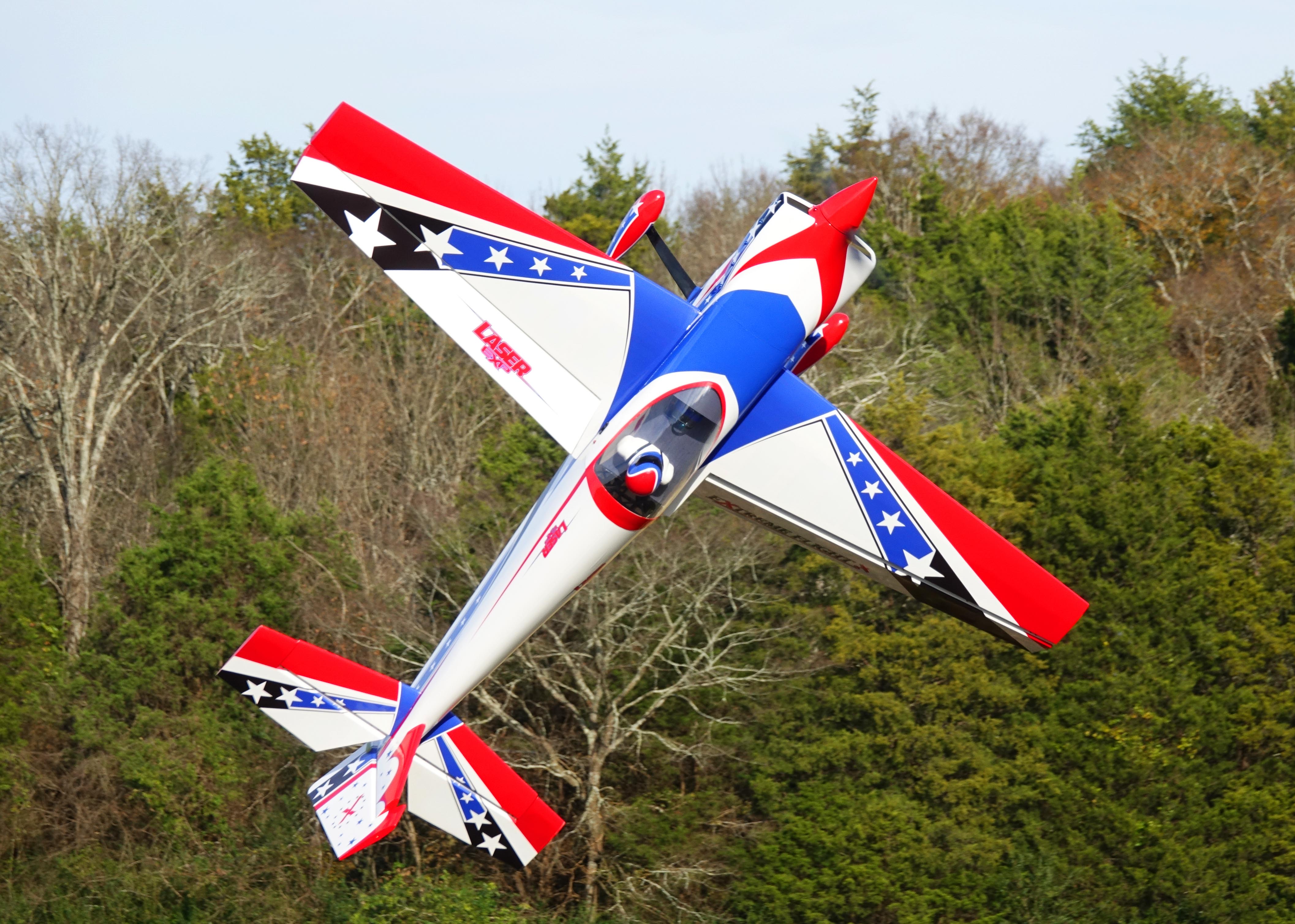 104" LASER-EXP Side Force Generators - Printed Red/White/Blue Scheme ...