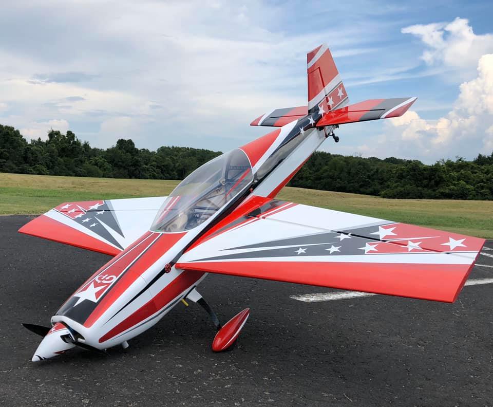 78" Extra 300 Pilot's Right Wing- Red/White/Black – Extreme Flight