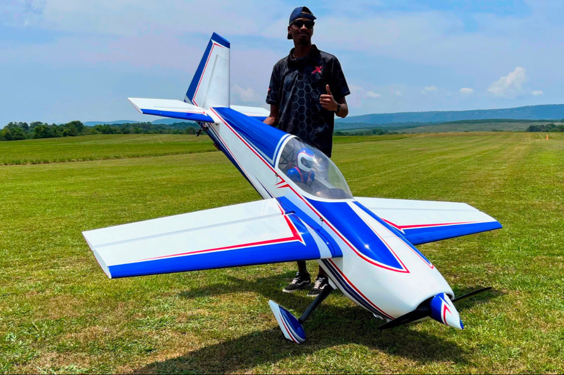 EF - 104" Extra 260 - Blue/White – Extreme Flight