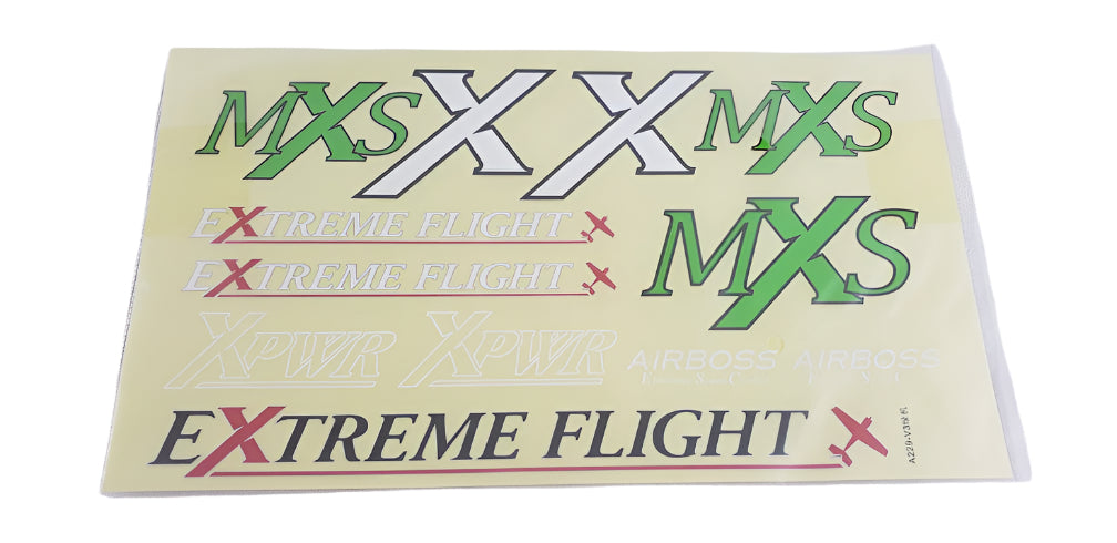 64" MXS V2 Decal Sheet - Green – Extreme Flight