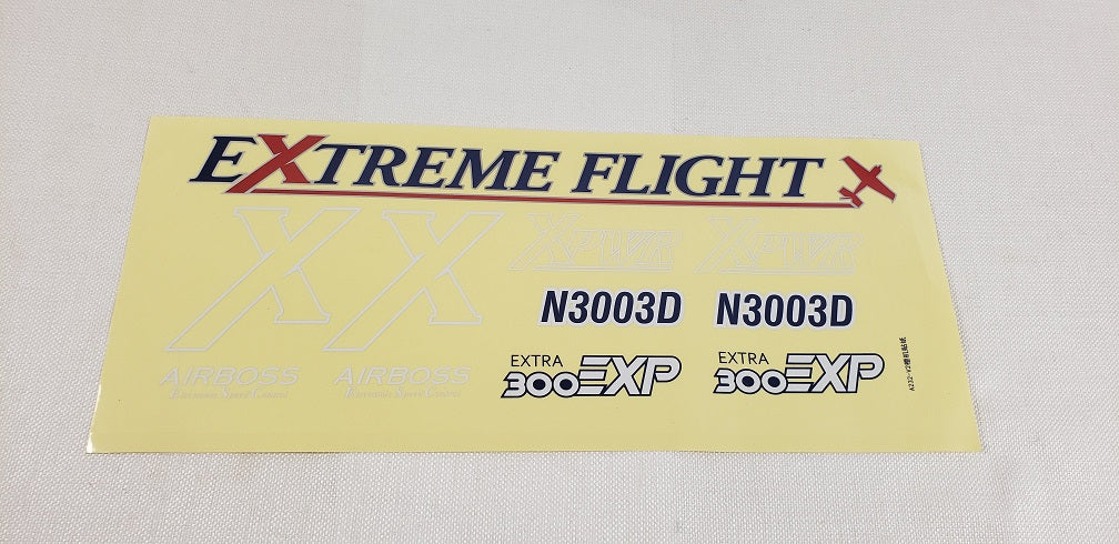 48" Extra 300-EXP V2 Decal Sheet- Orange/Blue – Extreme Flight