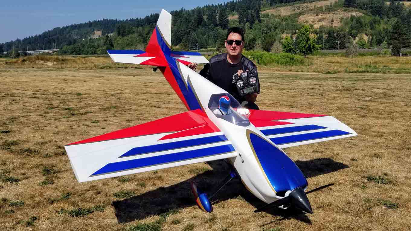 3DHS - 92" Edge 540 V2 - Red/White/Blue – Extreme Flight