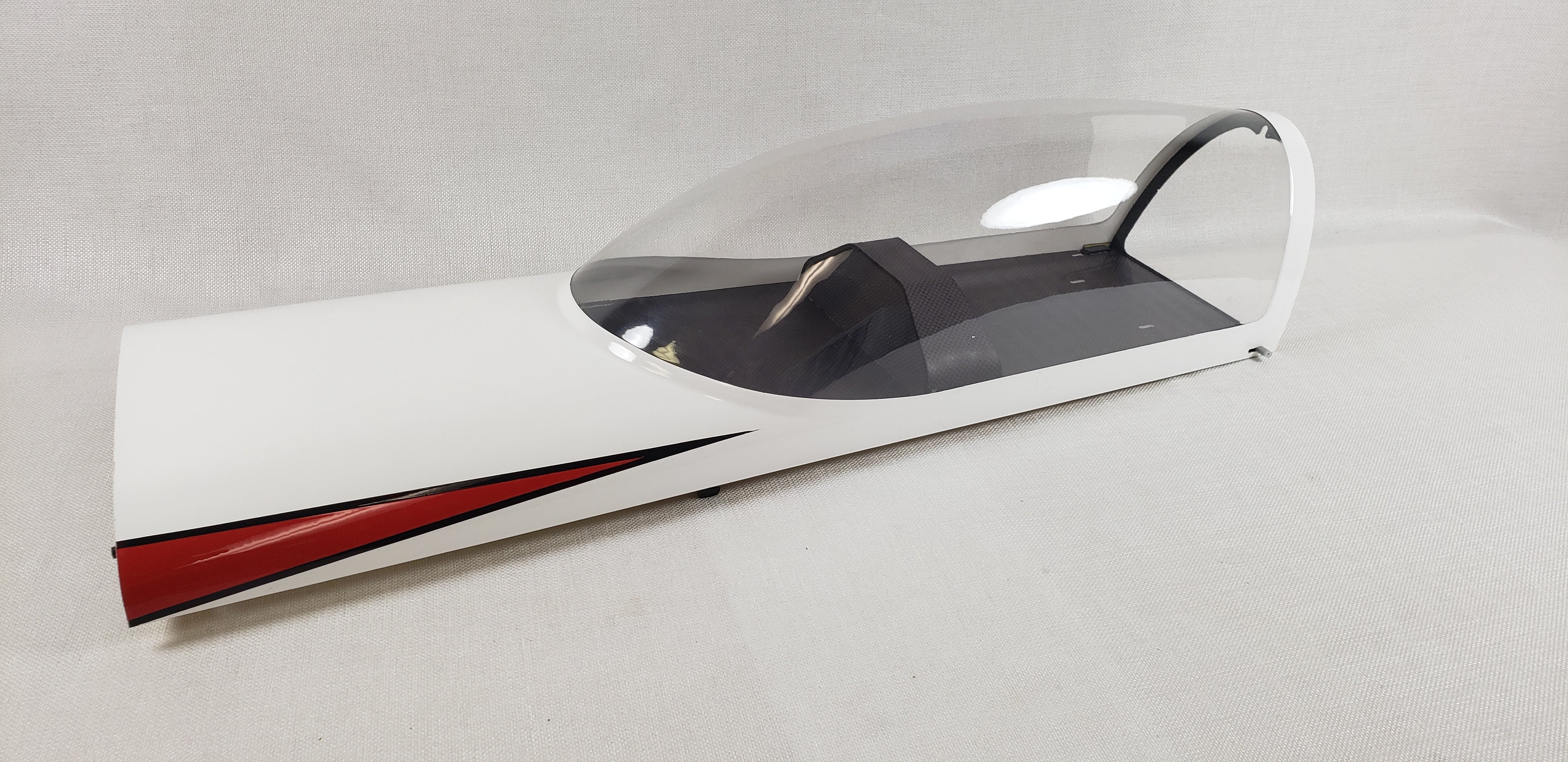 48" Edge 540T V2 Canopy- White/Red – Extreme Flight