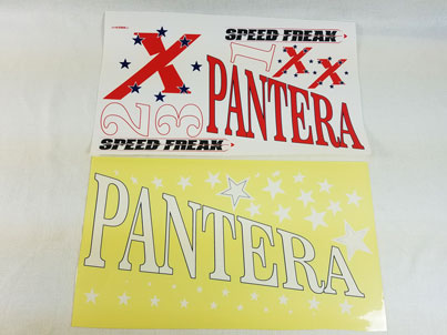 52" Pantera Decal Sheet- Red/White – Extreme Flight